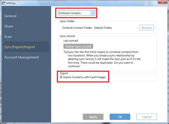 How to backup my contacts? – WorldCard Cloud