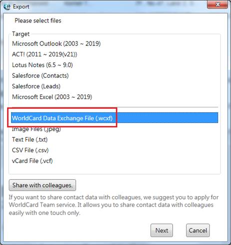 How to transfer the contacts from my WorldCard Mobile app or WorldCard ...