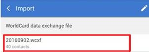 How to transfer the contacts from my WorldCard Mobile app or WorldCard ...
